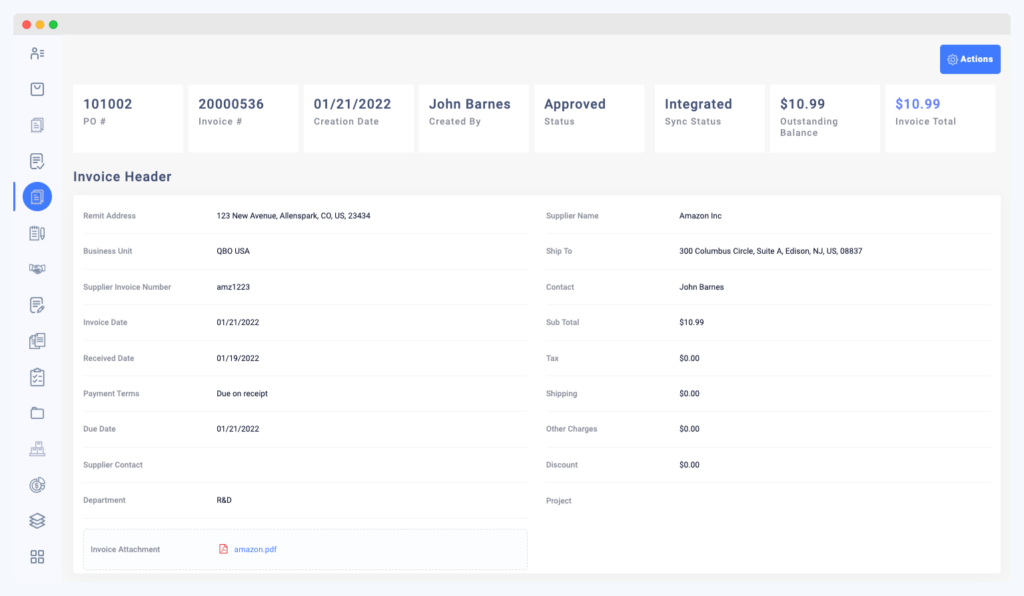 Paperless Invoice Approval System-ProcureDesk