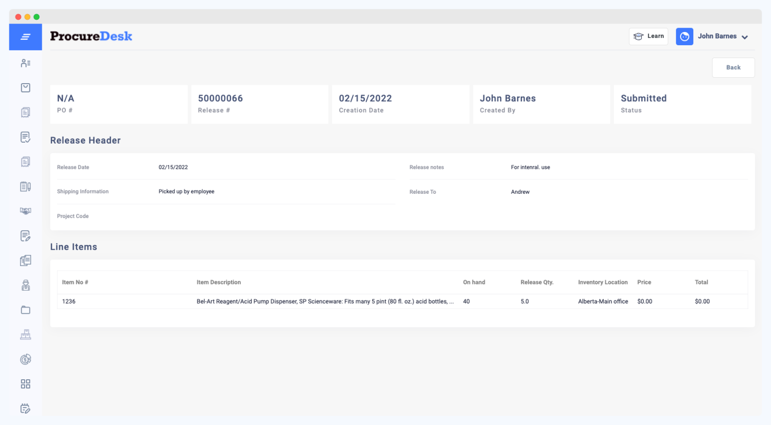 PO System for Small Business - ProcureDesk
