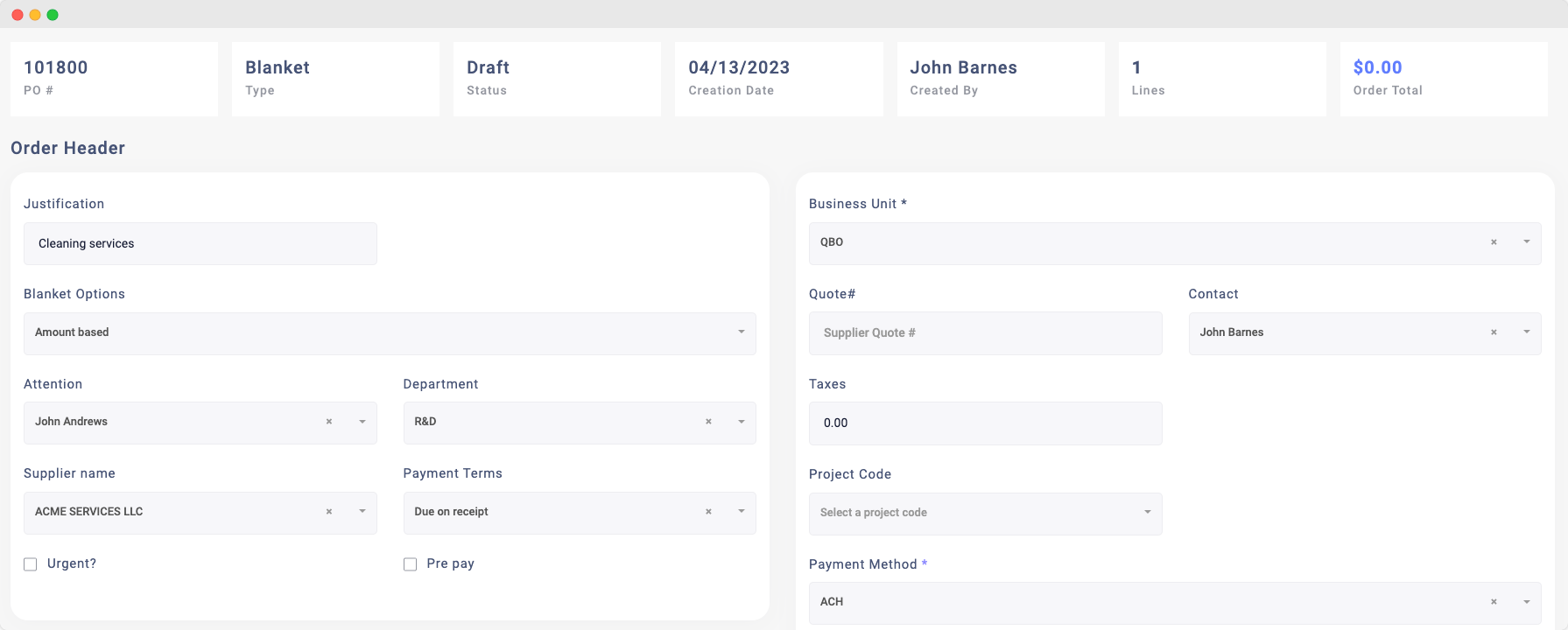 How To Create A Purchase Order - ProcureDesk
